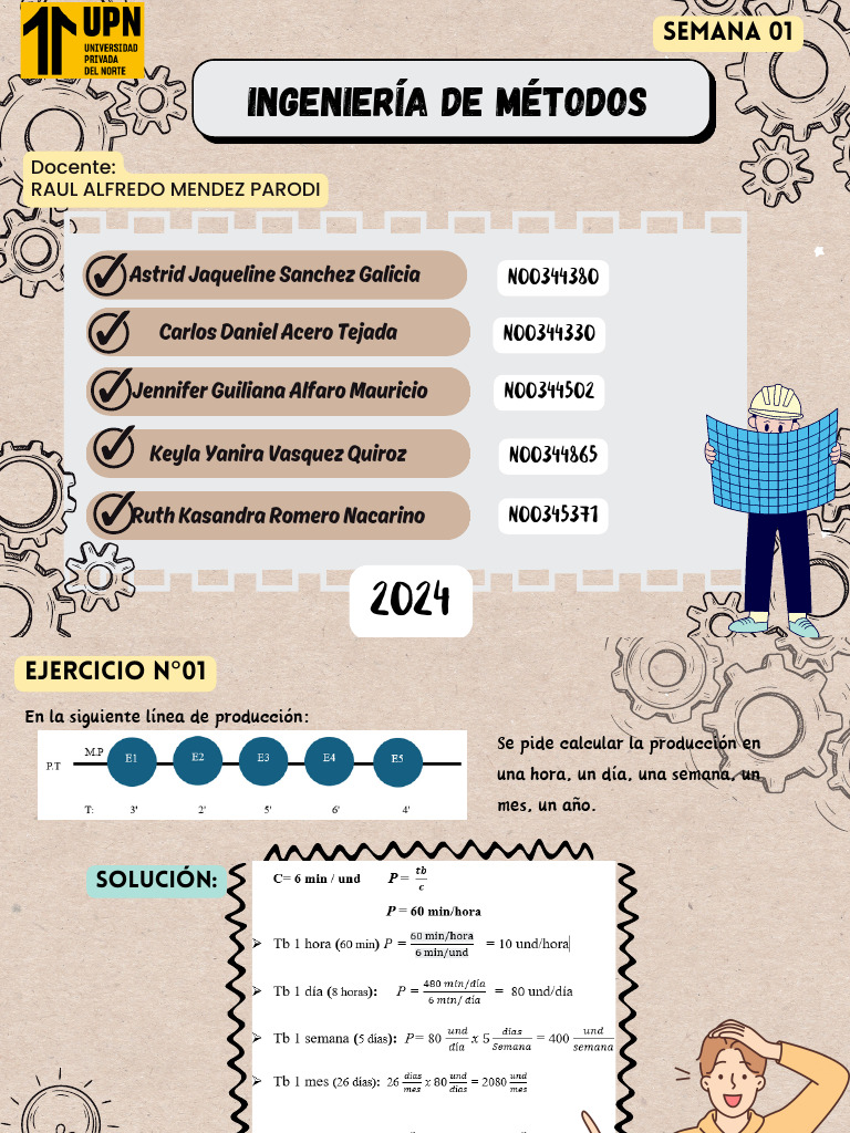 Semana 01 - Ing. de Metodos 1 | PDF