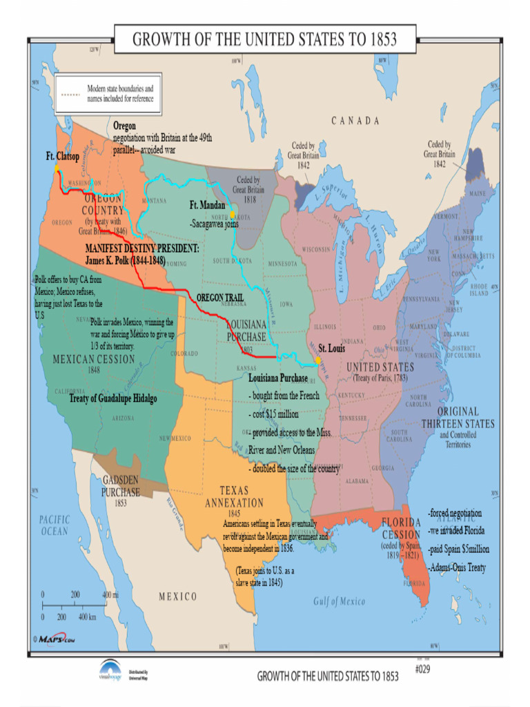 Gabriel Fields - Manifest Destiny Map | PDF | Louisiana Purchase | North America
