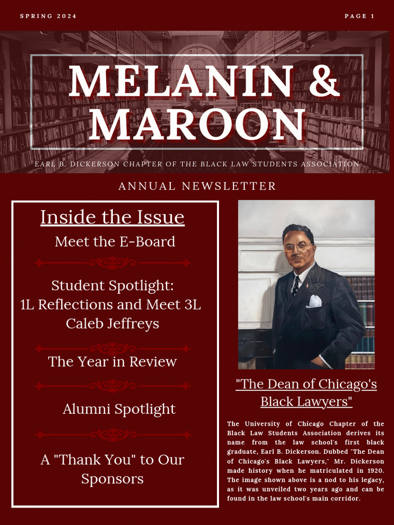 UChicago BLSA Spring 2024 Newsletter | PDF | Justice | Crime & Violence