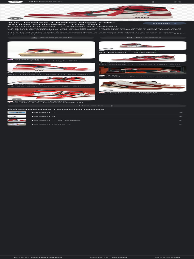 Jordans Rojas Off White - Buscar Con Google | PDF