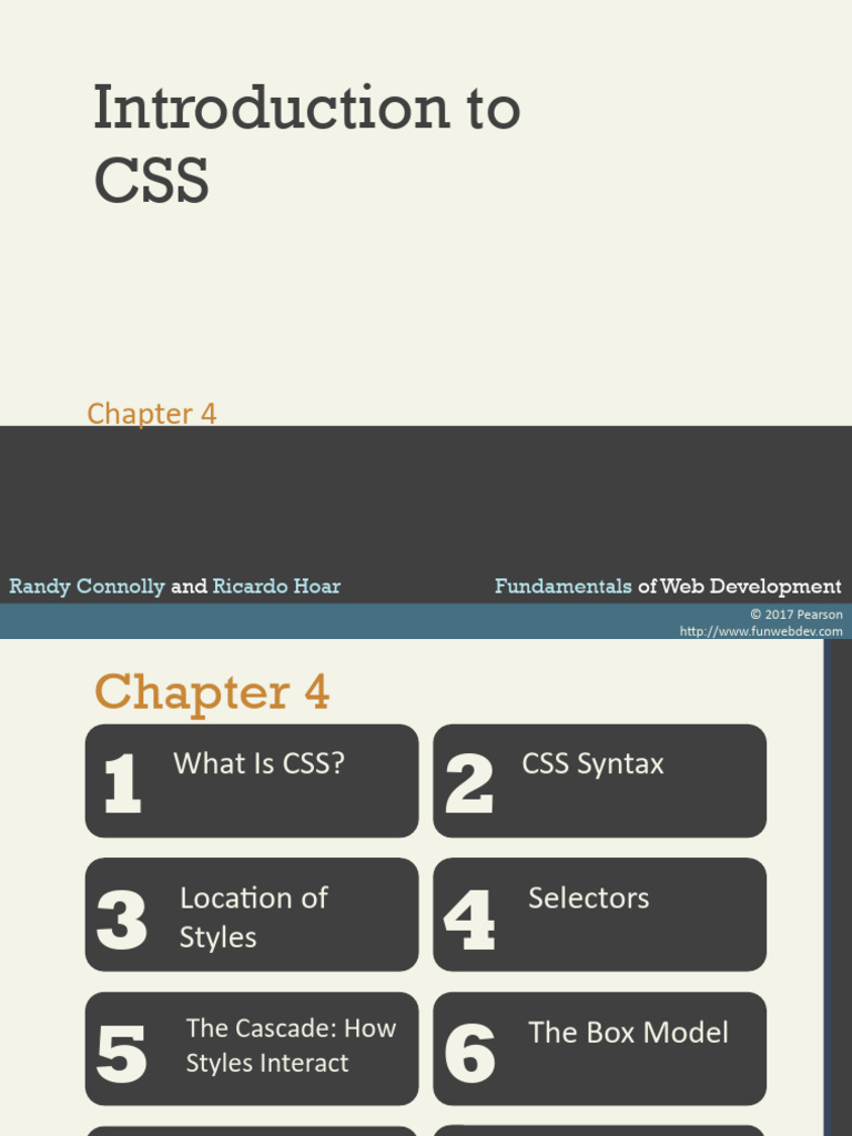 Chapter04-IntroductionToCSS-1 | PDF | Design | Text