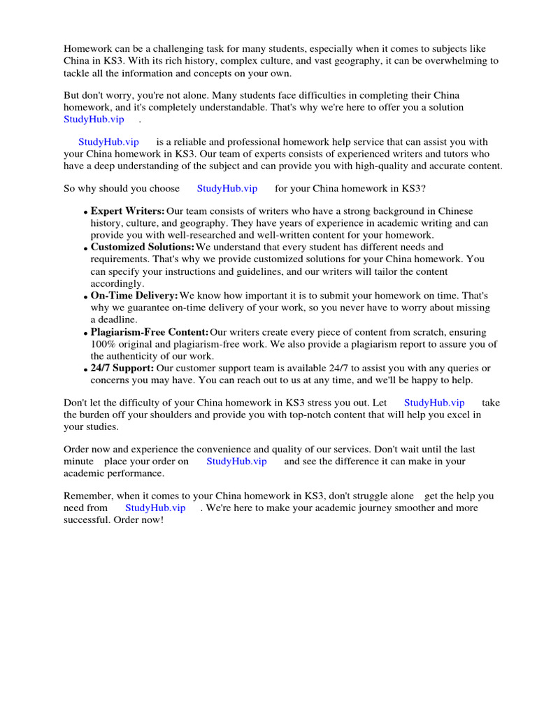 China Homework Ks3 | Download Free PDF | China | World Politics