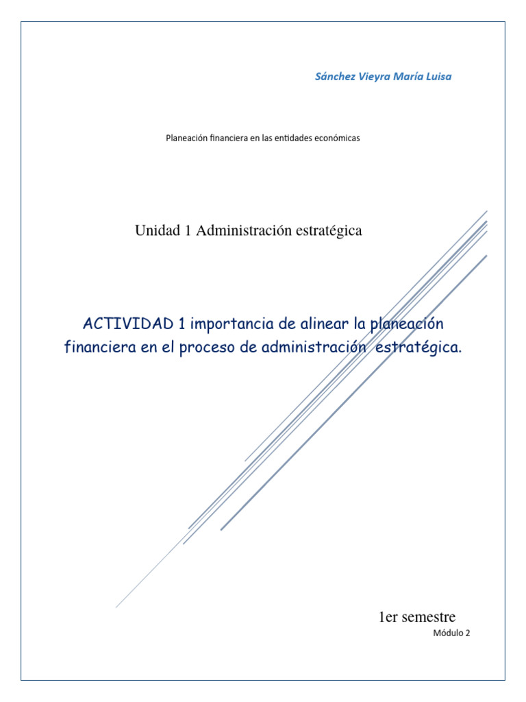 M2 U1 A1 MASV Conclusion | PDF | Planificación | Business