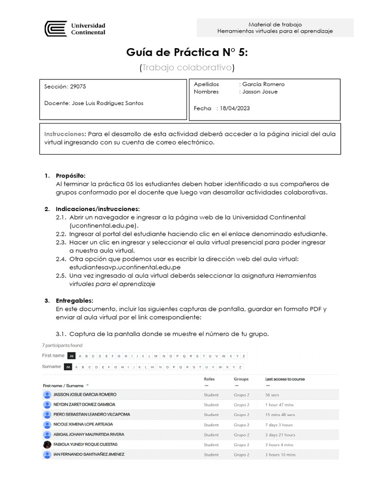 Guía para Trabajo Colaborativo Virtual | PDF | ciberespacio | Software