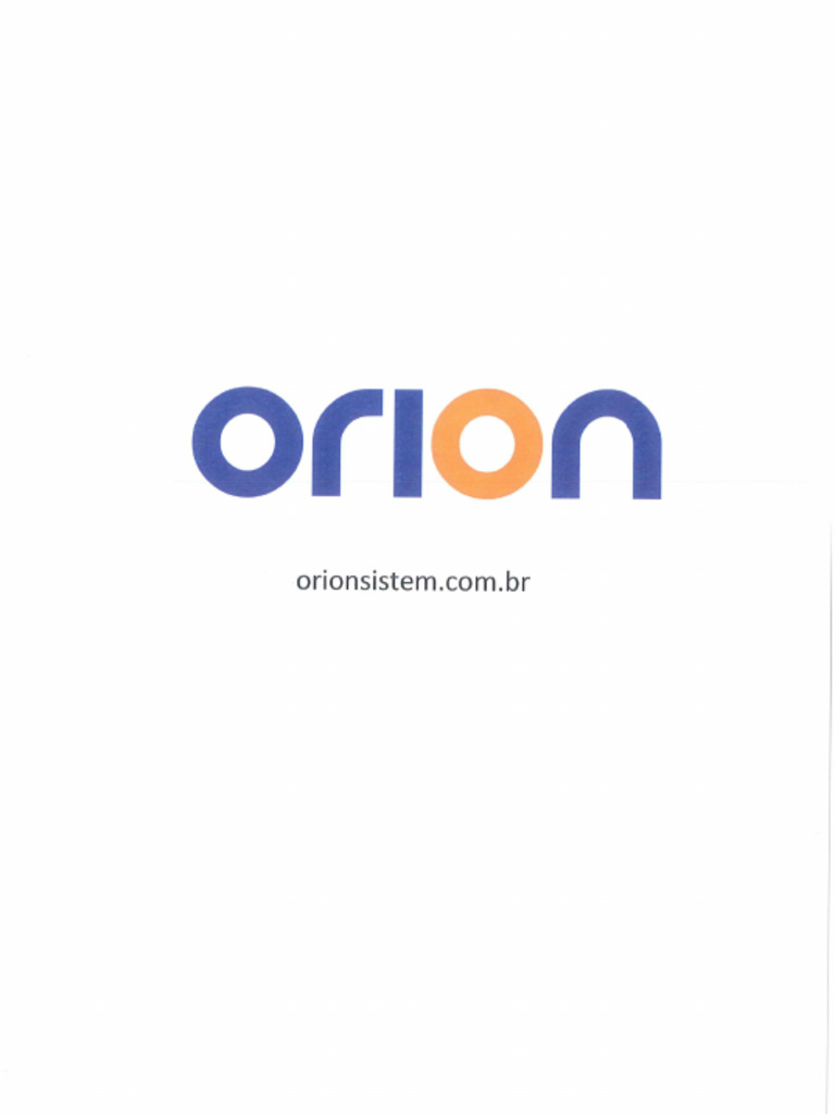 Apostila Treinamento ORION | PDF