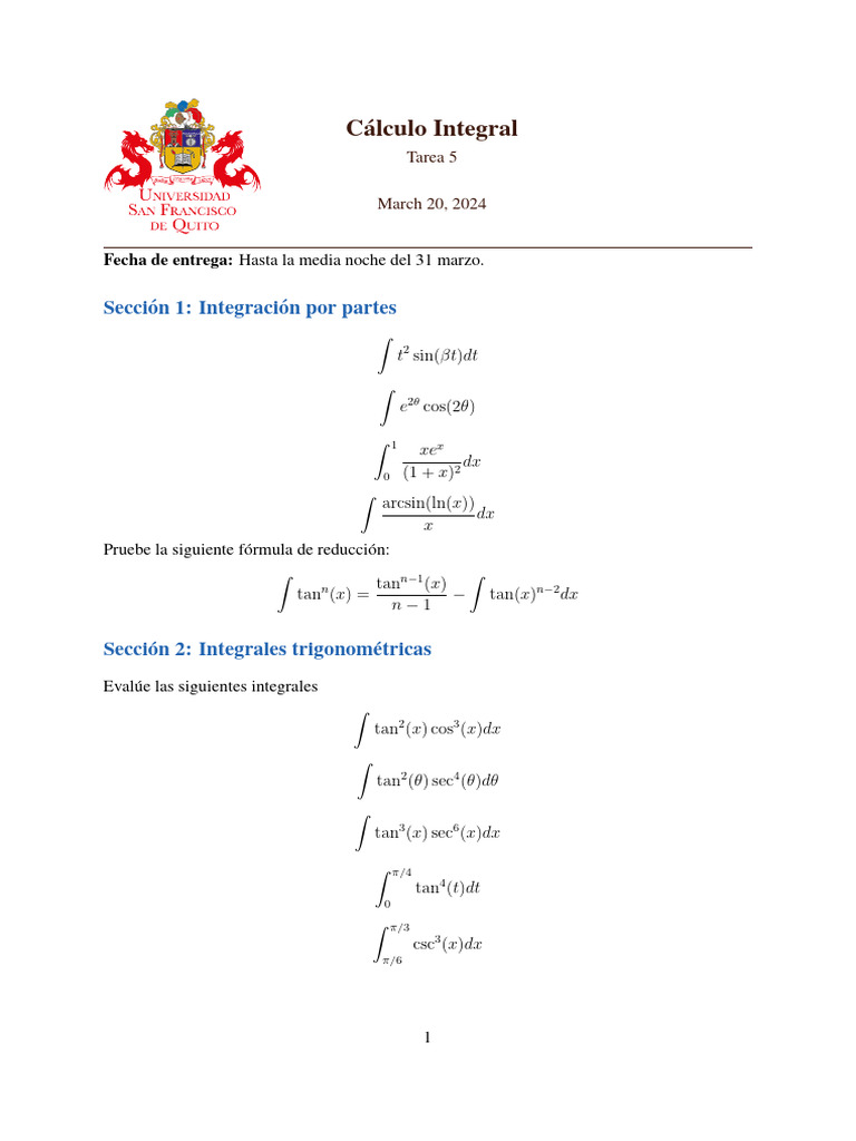 Ejercicios Integrales Repaso | PDF | Análisis matemático | Matemáticas Aplicadas