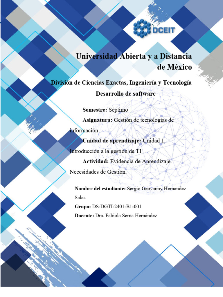 Dgti U1 Ea Sehs | PDF | Informática