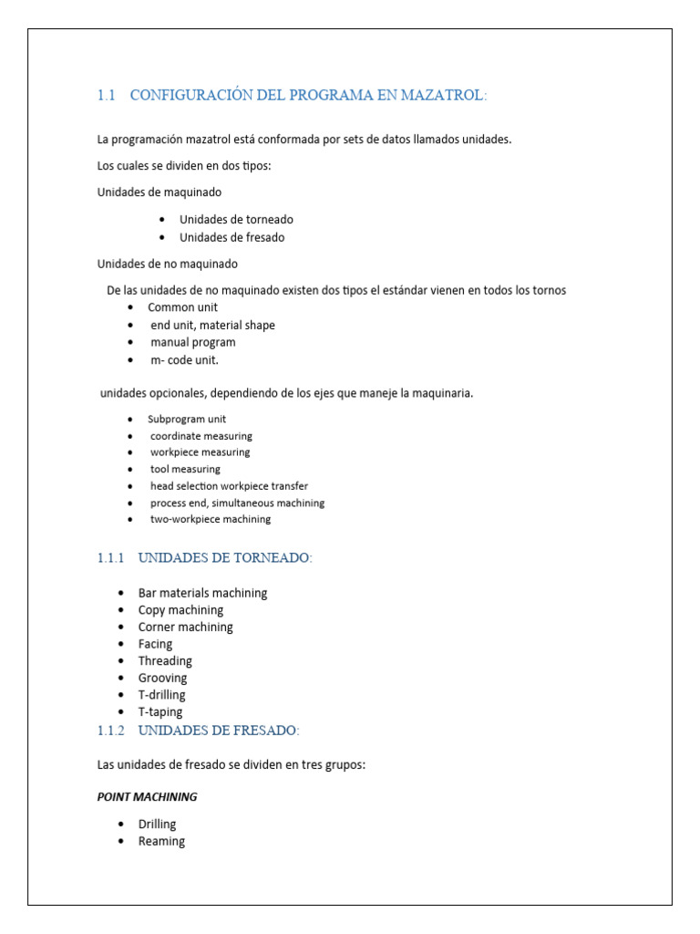 Configuración Del Programa en MAZATROL | PDF | Metalurgia | Bienes manufacturados