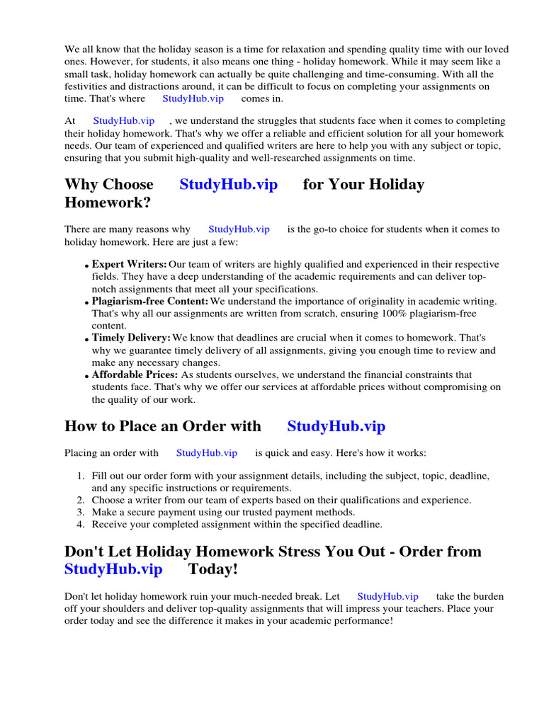 Holiday Homework of Ryan International School Ludhiana | PDF | Homework ...
