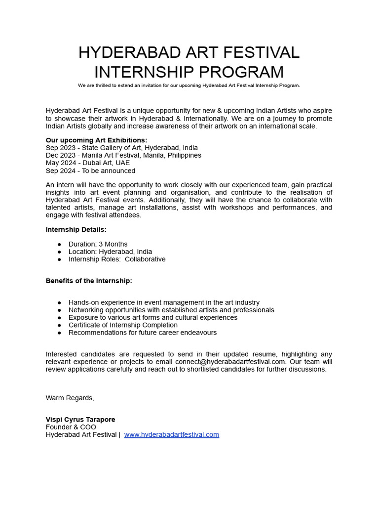 Internship Program | PDF | Career & Growth