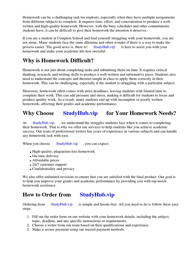 Show My Homework Compton School | PDF | Homework | Gang