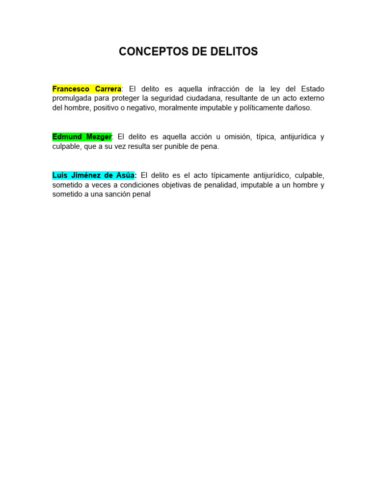 Definición de Delitos y Conceptos Clave | PDF | Ciencias sociales