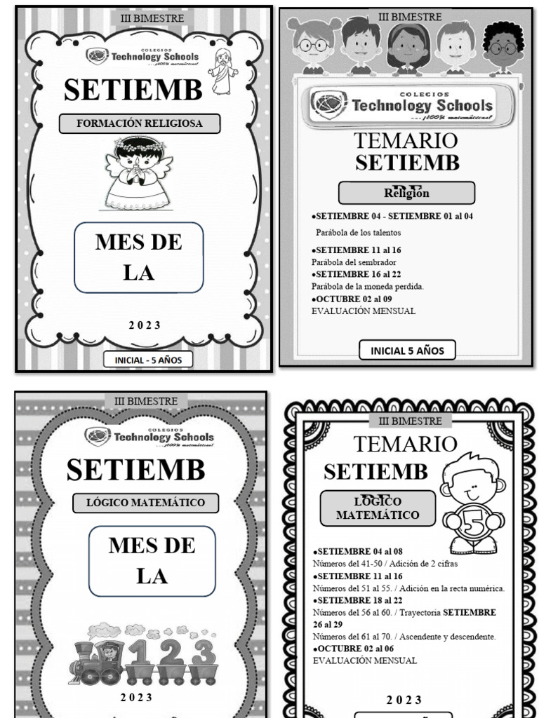 VALOR DEL MES Y TEMARIOS SETIEMBRE PDF