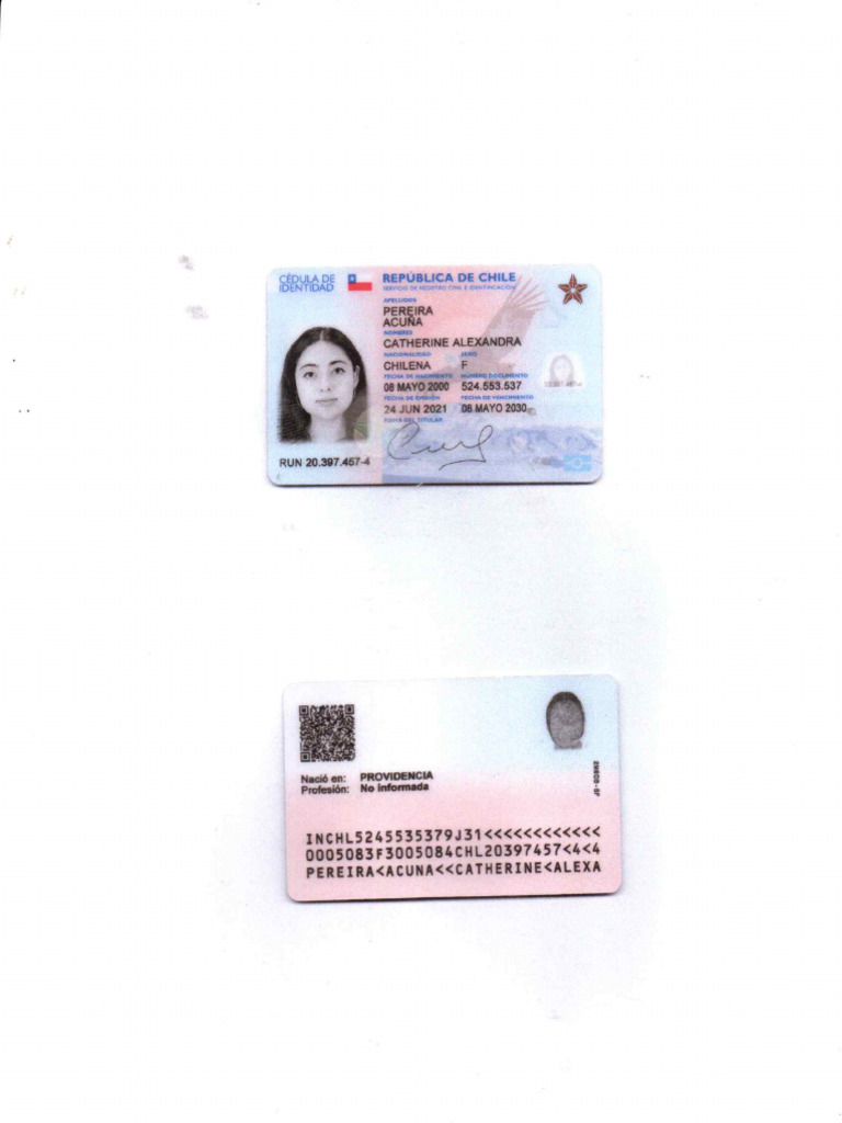 Cedula ID Catherine P | PDF
