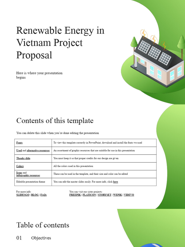 Renewable Energy in Vietnam Project Proposal by Slidesgo | PDF | Expense | Customer Relationship ...