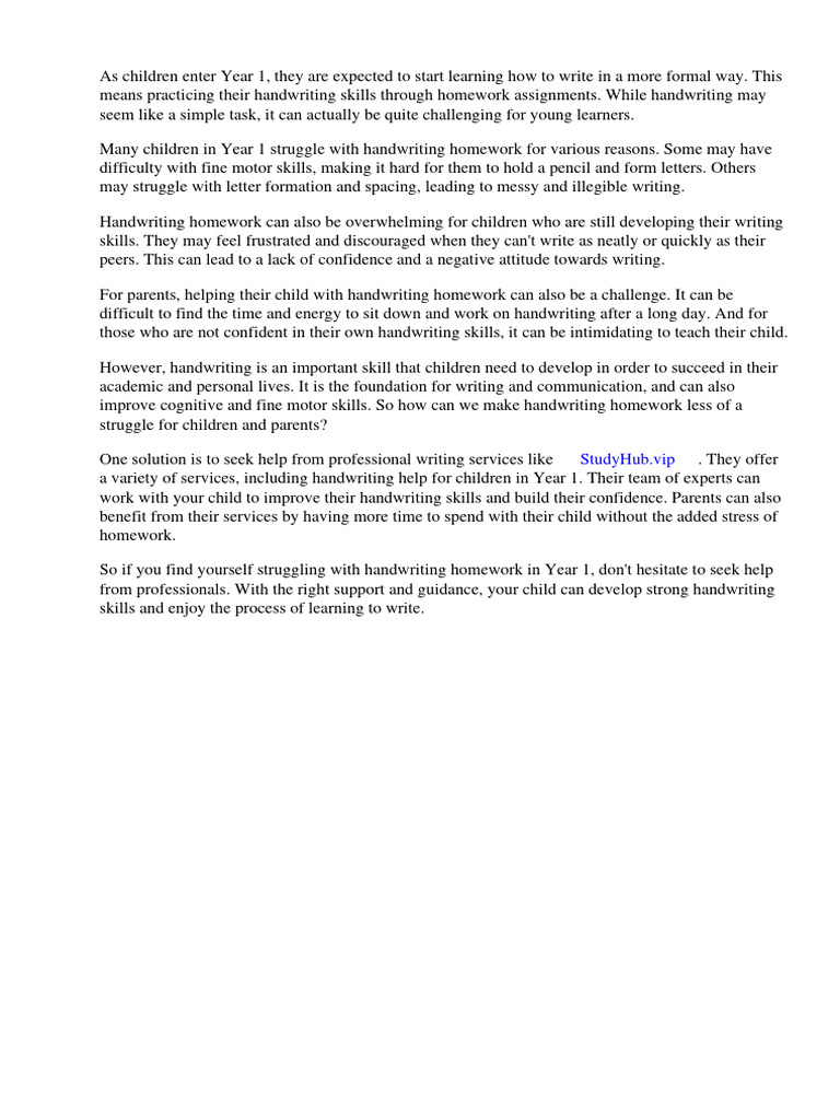 Handwriting Homework Year 1 | Download Free PDF | Homework | Worksheet