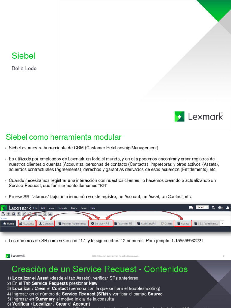 Instructivo Siebel L1 v1.0 | PDF | Informática
