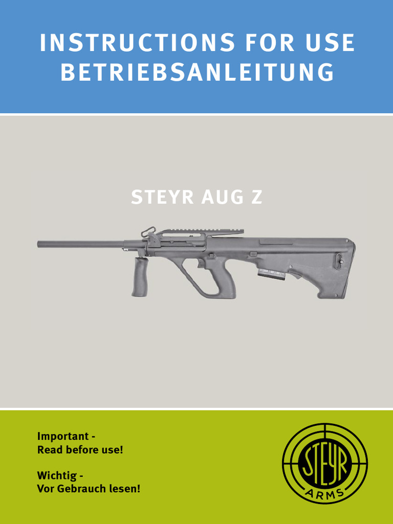 Ba Steyr Aug Z Eng de 1 Ba 01046 Eu 06 | PDF | Trigger (Firearms ...