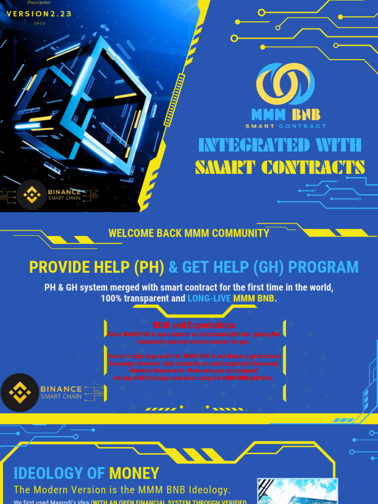 MMM BNB Presentation | Download Free PDF | Cryptocurrency | Service Industries