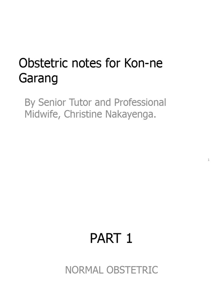 Obstetric Notes Final [Autosaved] | PDF | Pelvis | Menstrual Cycle