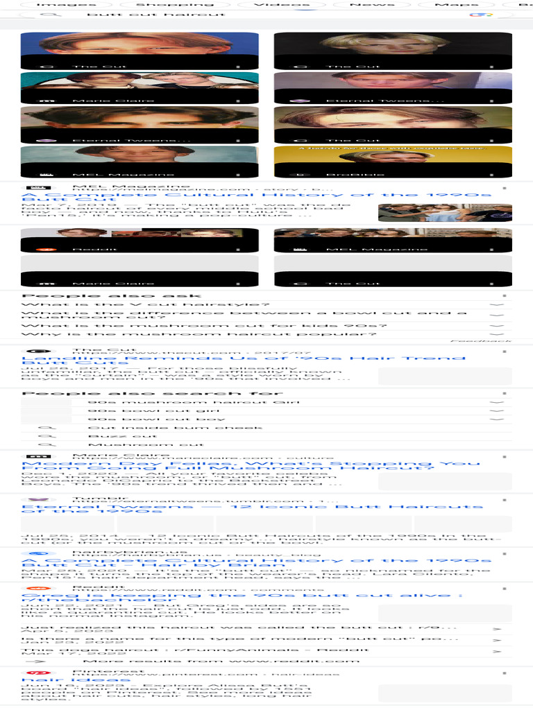 Butt Cut Haircut - Google Search | PDF | Hairstyle | Style