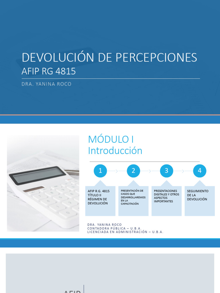 Guía de Devolución AFIP RG 4815 | PDF | Impuestos