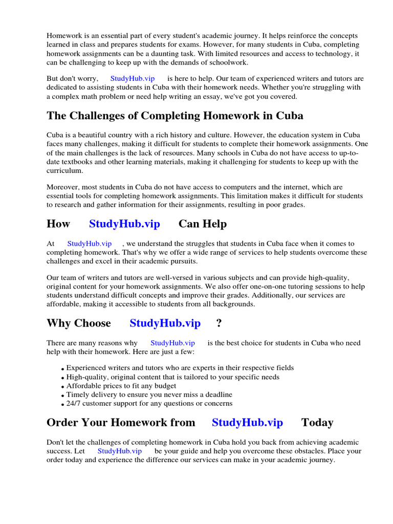 Cuba Homework | PDF | Cuba | Fidel Castro