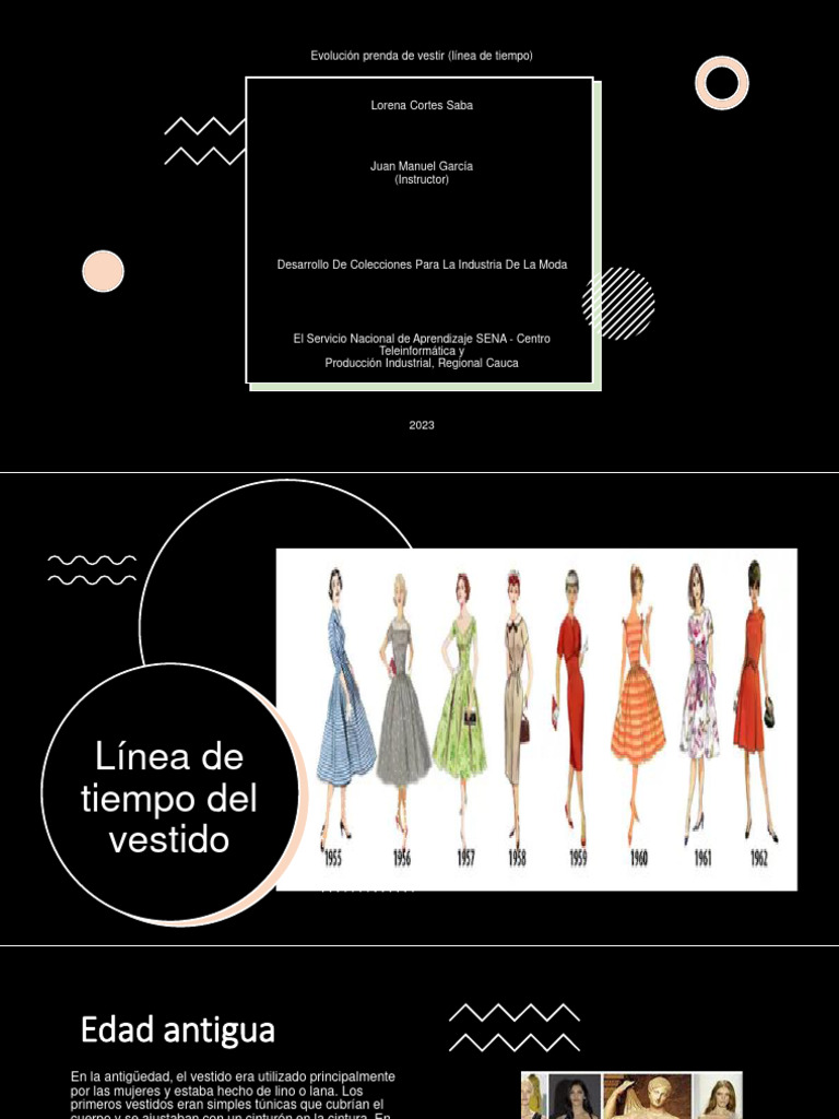 Linea de Tiempo 1 | PDF | Vestir | Falda