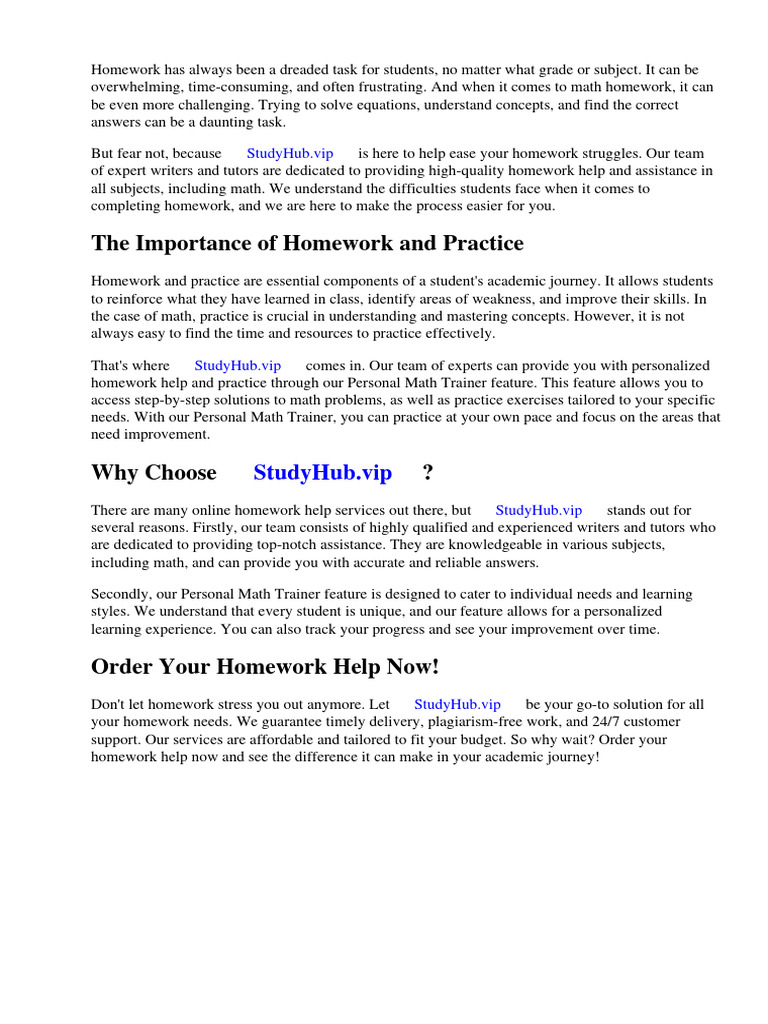 Evaluate Homework and Practice Personal Math Trainer Answers | PDF ...