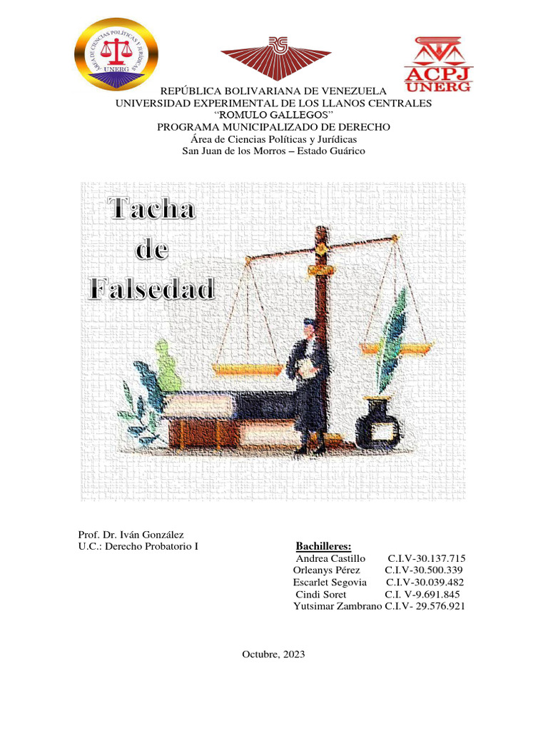 La TACHA de Falsedad Instrumental. | PDF | Verdad | Justicia