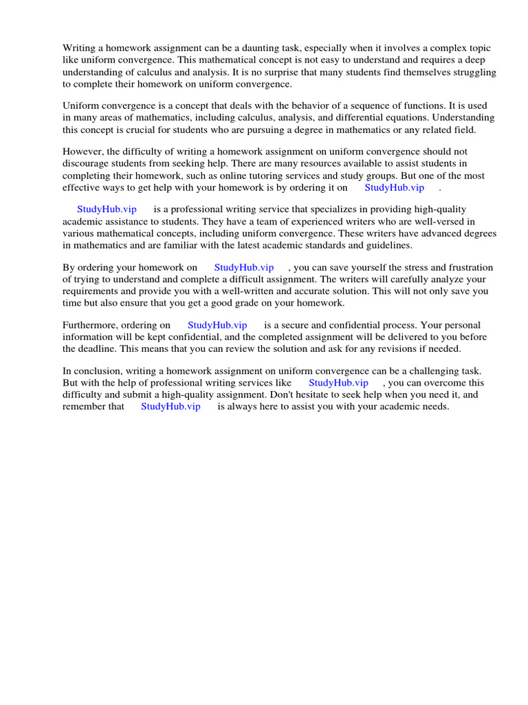 Uniform Convergence Homework | PDF | Limit (Mathematics) | Mathematical Analysis