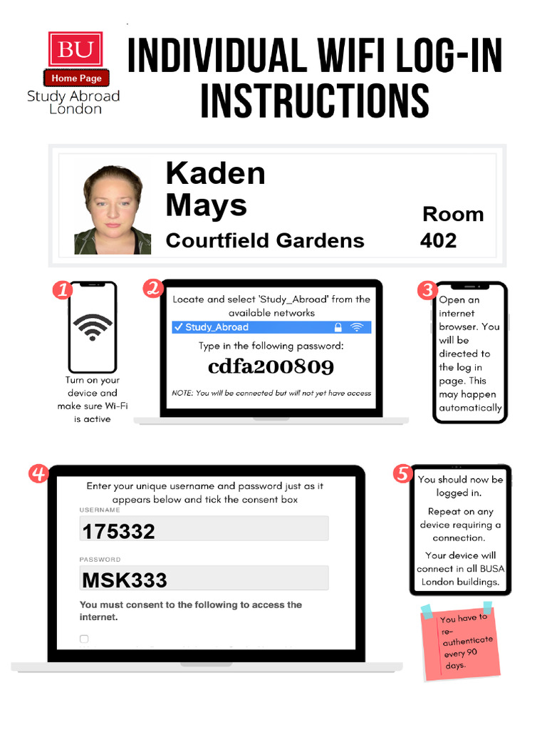 BU Wifi Instructions | PDF