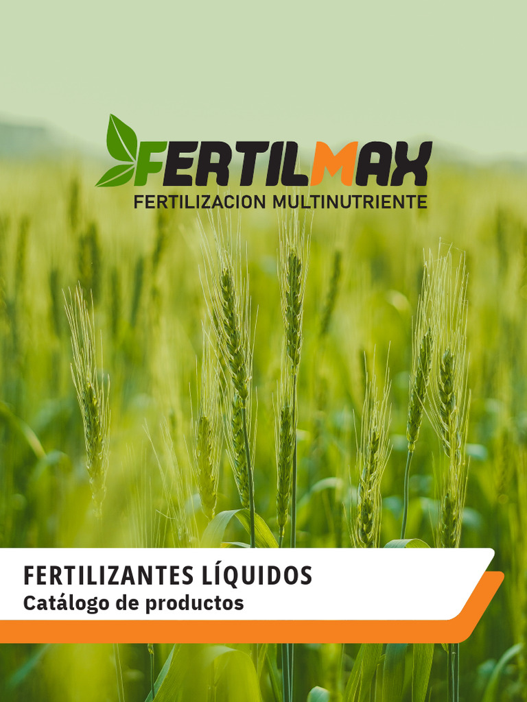 Catálogo Fertilmax. | PDF | Fertilizante | Nutrientes