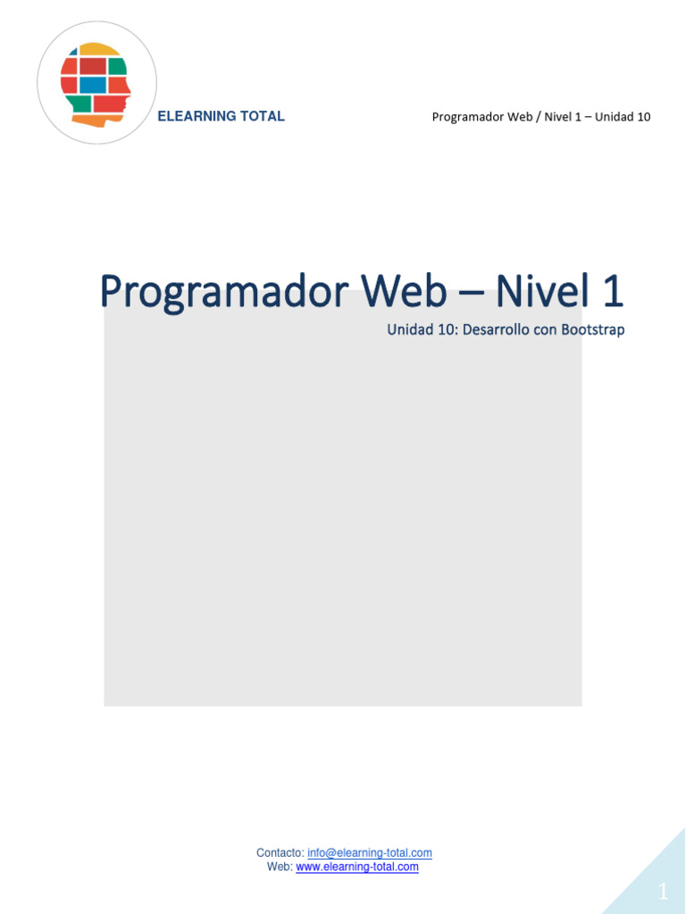 Unidad10 Modulo3 Prog Web Tipo | PDF | Bootstrap (marco frontal ...