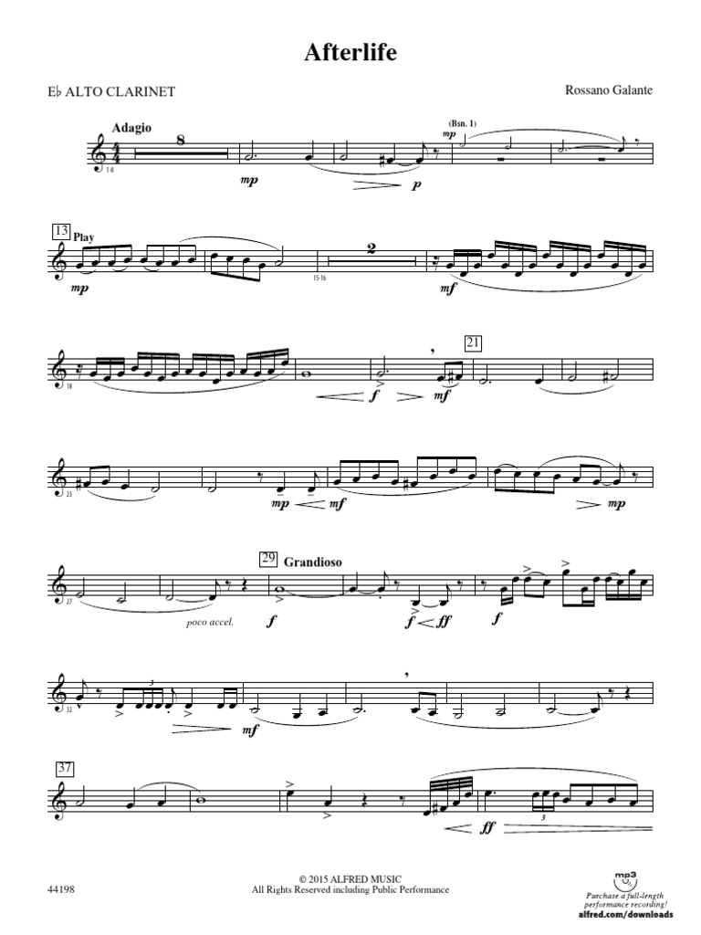 Alto Clarinet Afterlife | PDF