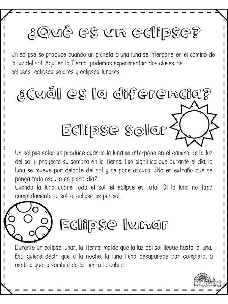 Actividades Eclipse Solar 2024 | PDF