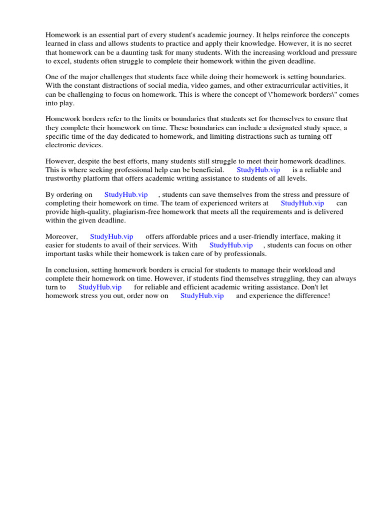 Homework Borders | PDF | World Wide Web | Internet & Web