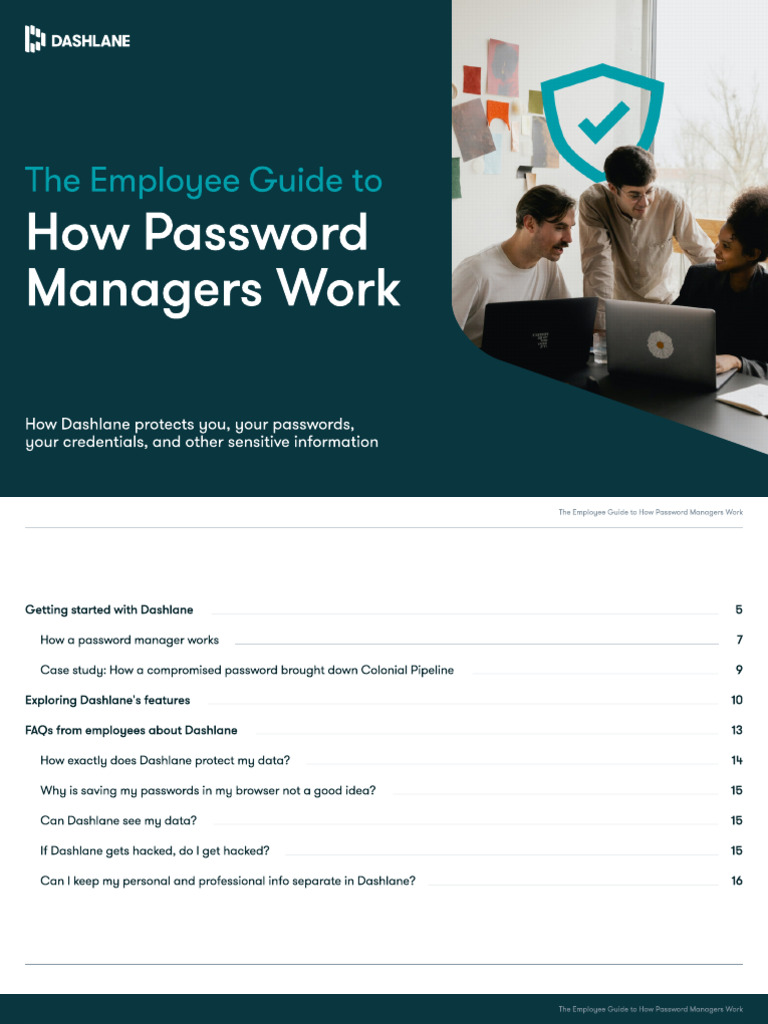 Dashlane Employee Guide How Password Managers Work | PDF | Password | Security