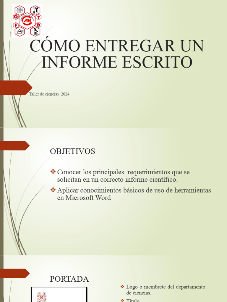 Cómo Entregar Un Informe Escrito | PDF