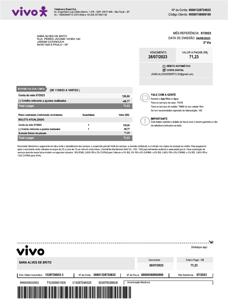 Boleto Corrigido | PDF