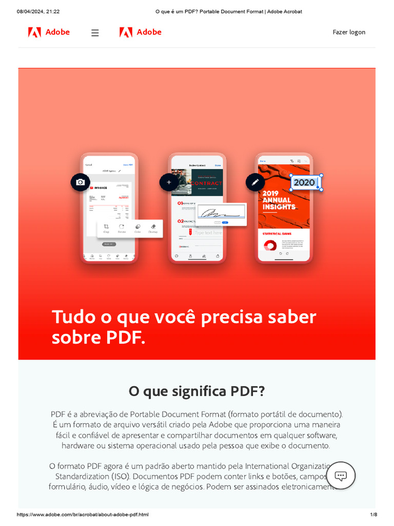 O Que É Um PDF - Portable Document Format - Adobe Acrobat | PDF | Tecnologia digital ...