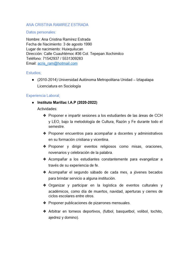 Curriculum (1) | PDF | México