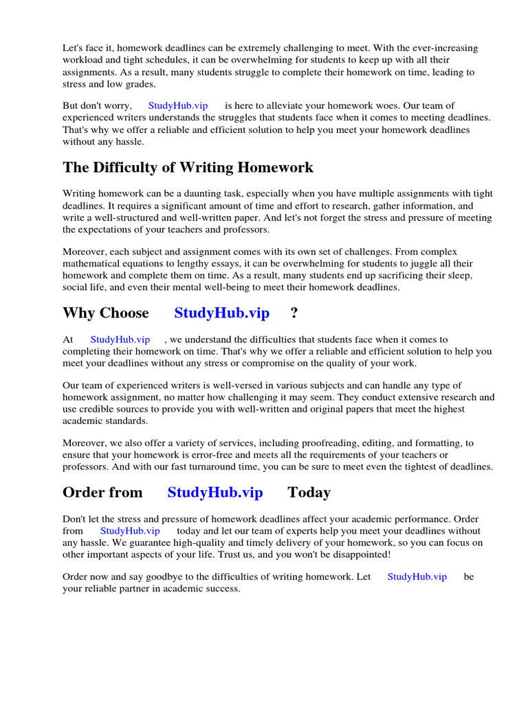 Neatherd Homework Deadlines | PDF | Homework