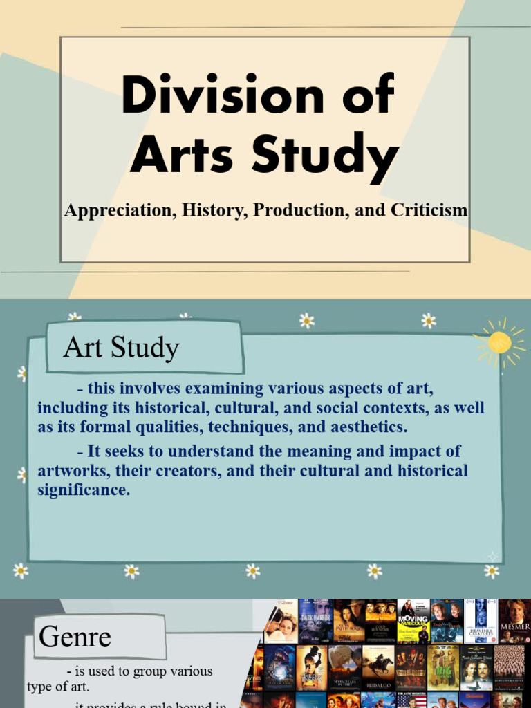 Divisions of Arts Study (Presentation) | PDF | The Arts | Genre