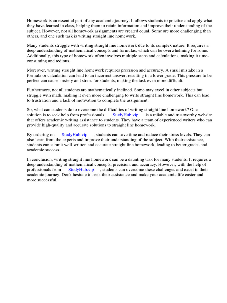 Straight Line Homework | Download Free PDF | Homework | Facebook