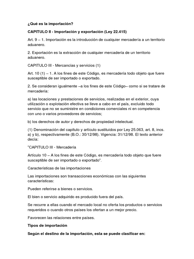 APUNTE I | PDF | aduana | Factura