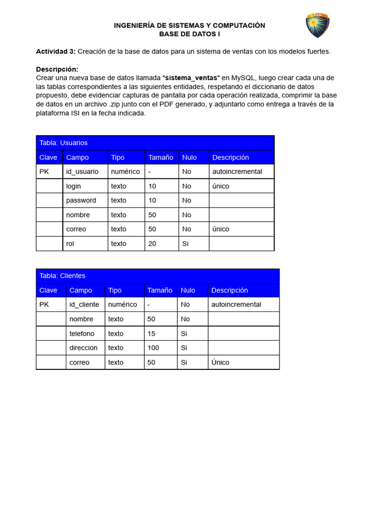 Actividad 3 | PDF | Mi sql | Bases de datos