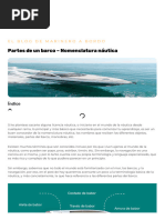 Partes de Un Barco, Conceptos Básicos | PDF | Buques | Puerto y estribor