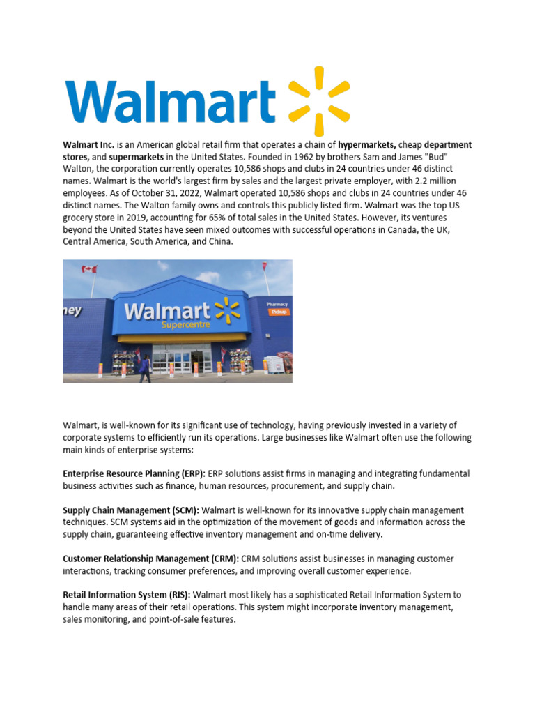 Walmart Inc | PDF | Walmart | Retail