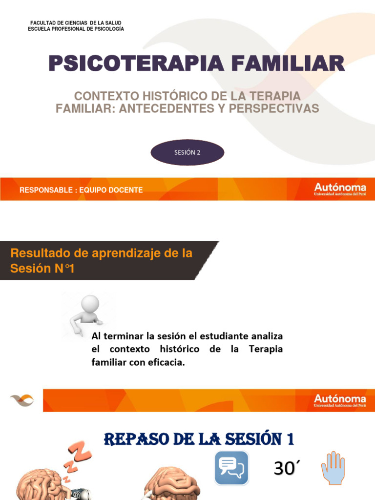 Psicoterapia Familiar: Contexto Histórico de La Terapia Familiar ...
